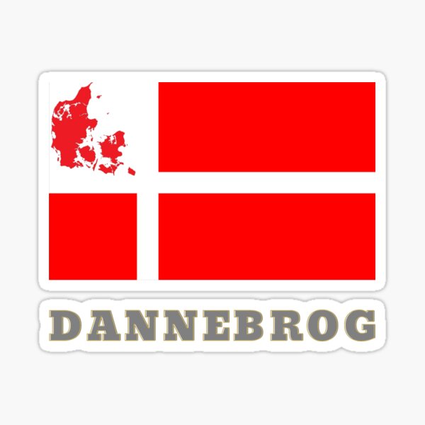 "Dannebrog" Sticker for Sale by Dan1970 | Redbubble