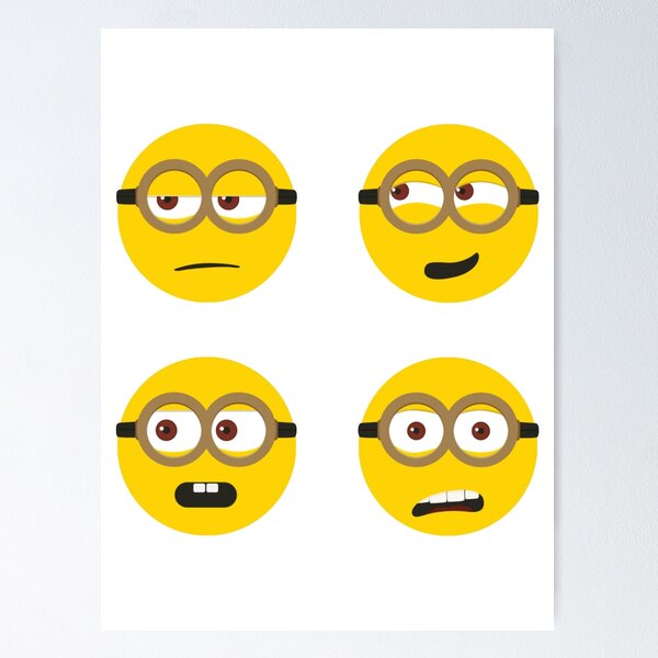 "Minion Emotion" Poster for Sale by Byrd-Maureen | Redbubble