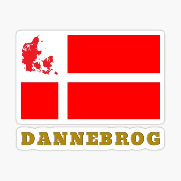 "Dannebrog" Sticker for Sale by Dan1970 | Redbubble