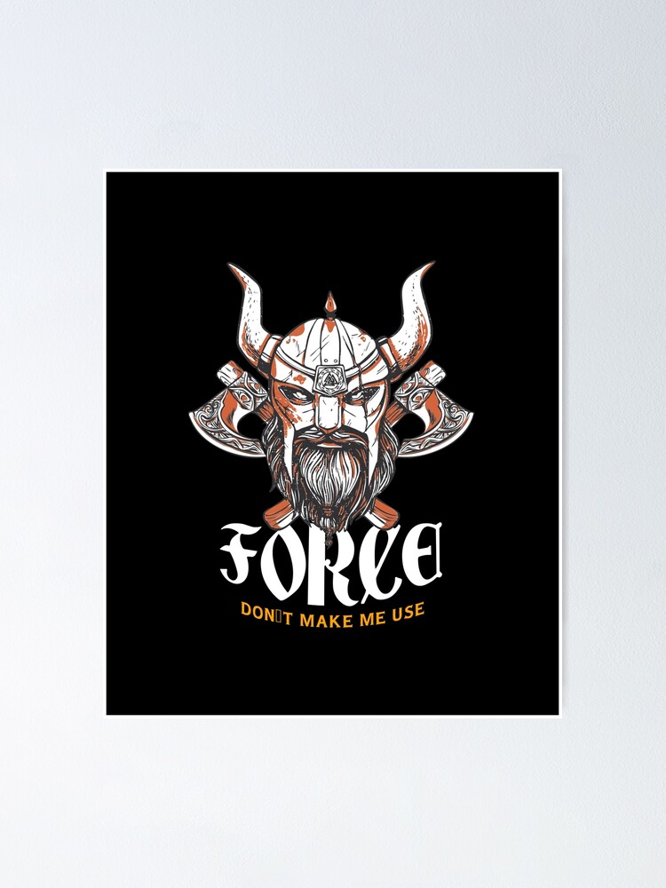 "Don't Make Me Use The Force Funny Magical Lovers Head Statue Idea T ...