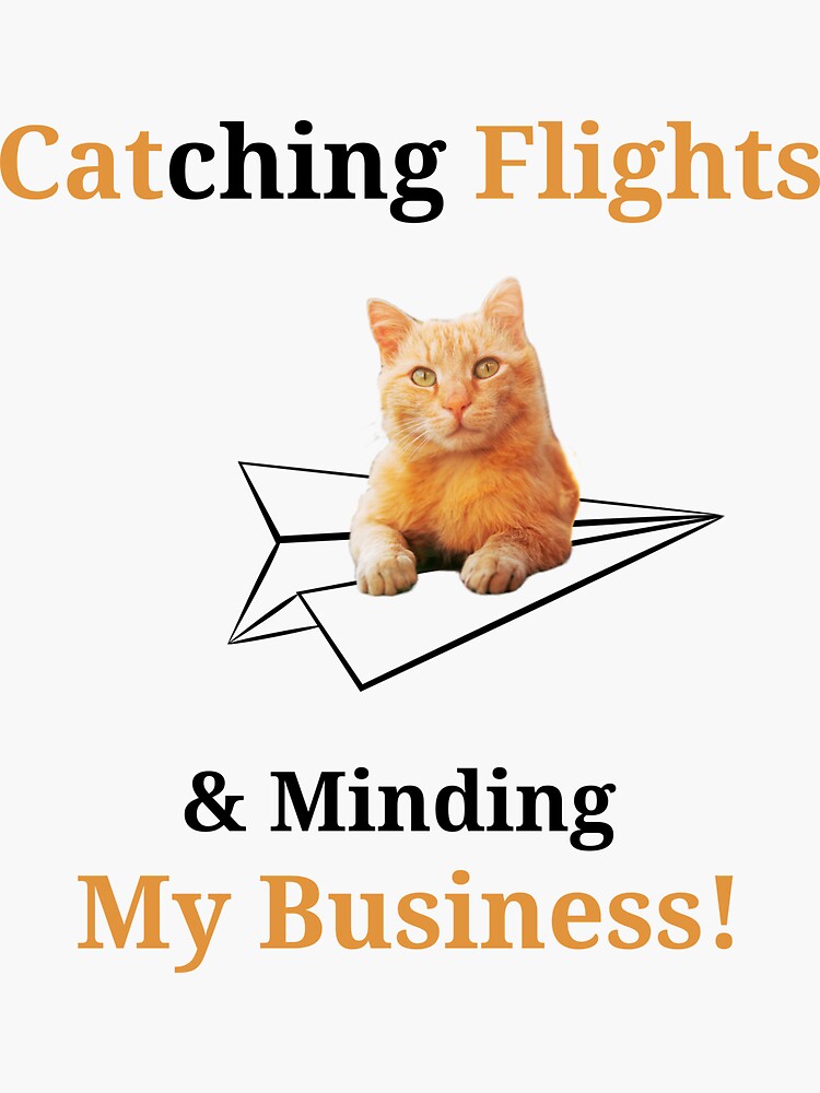 "Catching Flights Not Feelings & Minding My Business - Funny Cat Memes ...