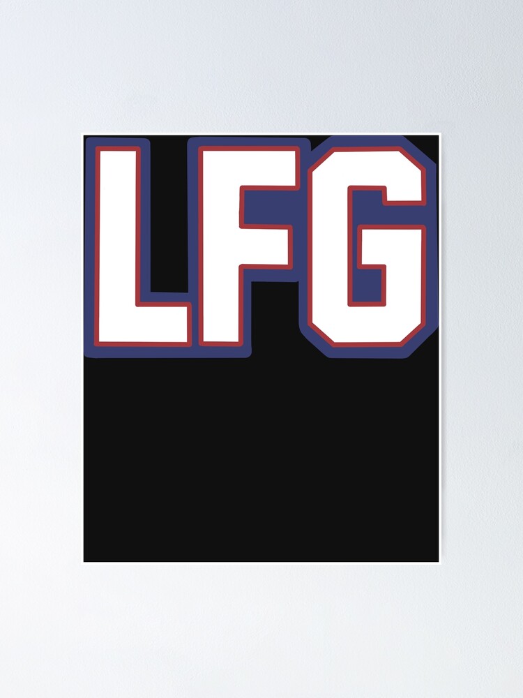 "Lfg" Poster for Sale by verasuzefmm | Redbubble