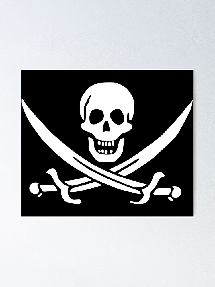 "Calico Jack Rackham Flag" Poster for Sale by jw608 | Redbubble