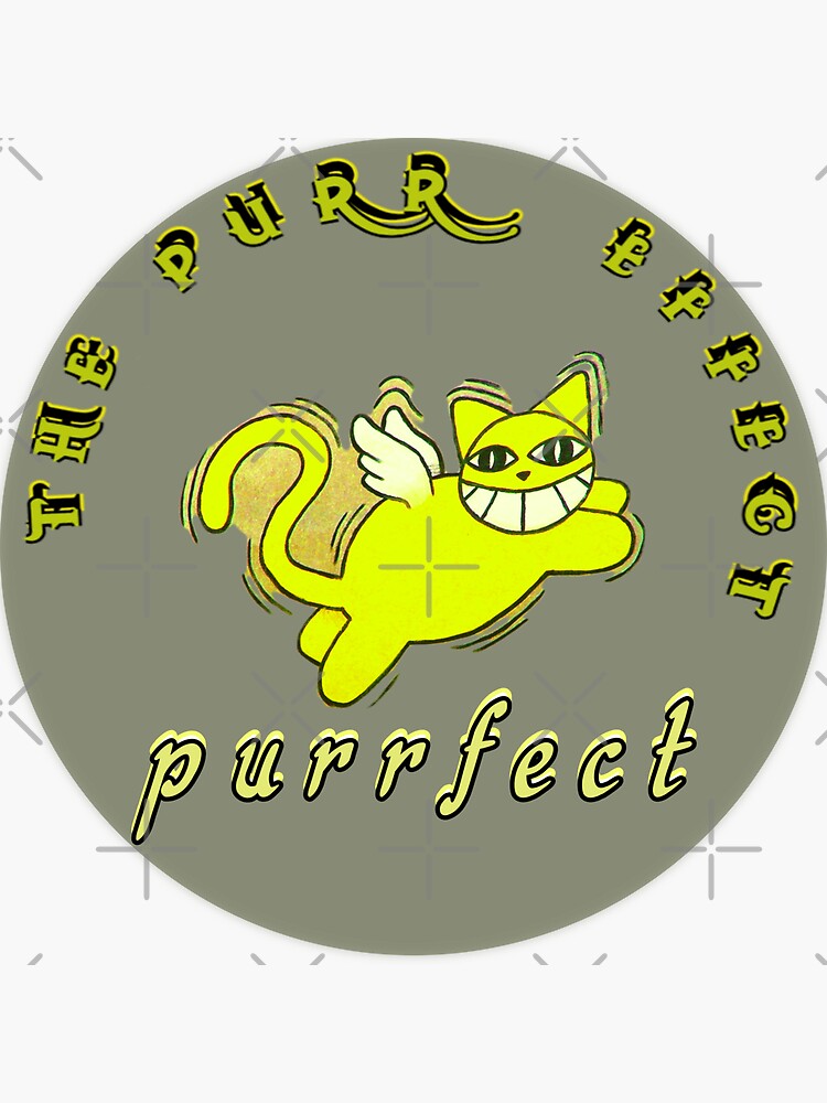"the purr effect purrfect" Sticker for Sale by Fusion7966 | Redbubble