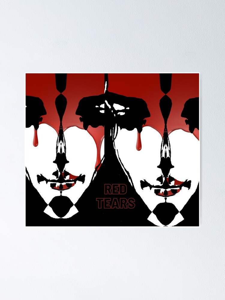 "Red tears" Poster for Sale by Ghizlana | Redbubble