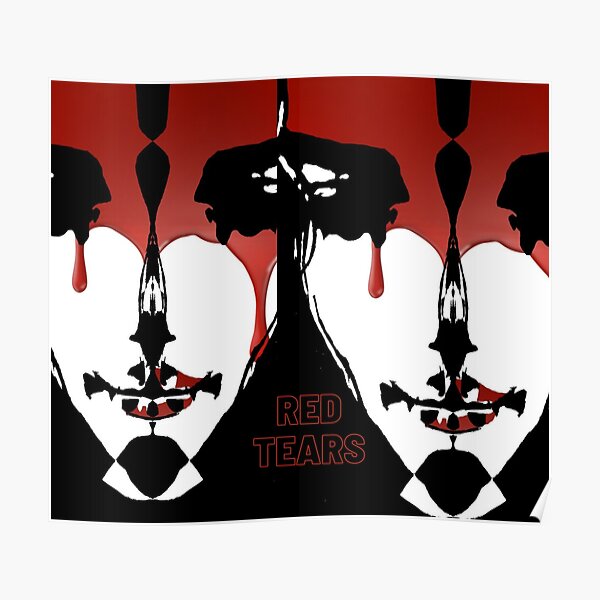 "Red tears" Poster for Sale by Ghizlana | Redbubble