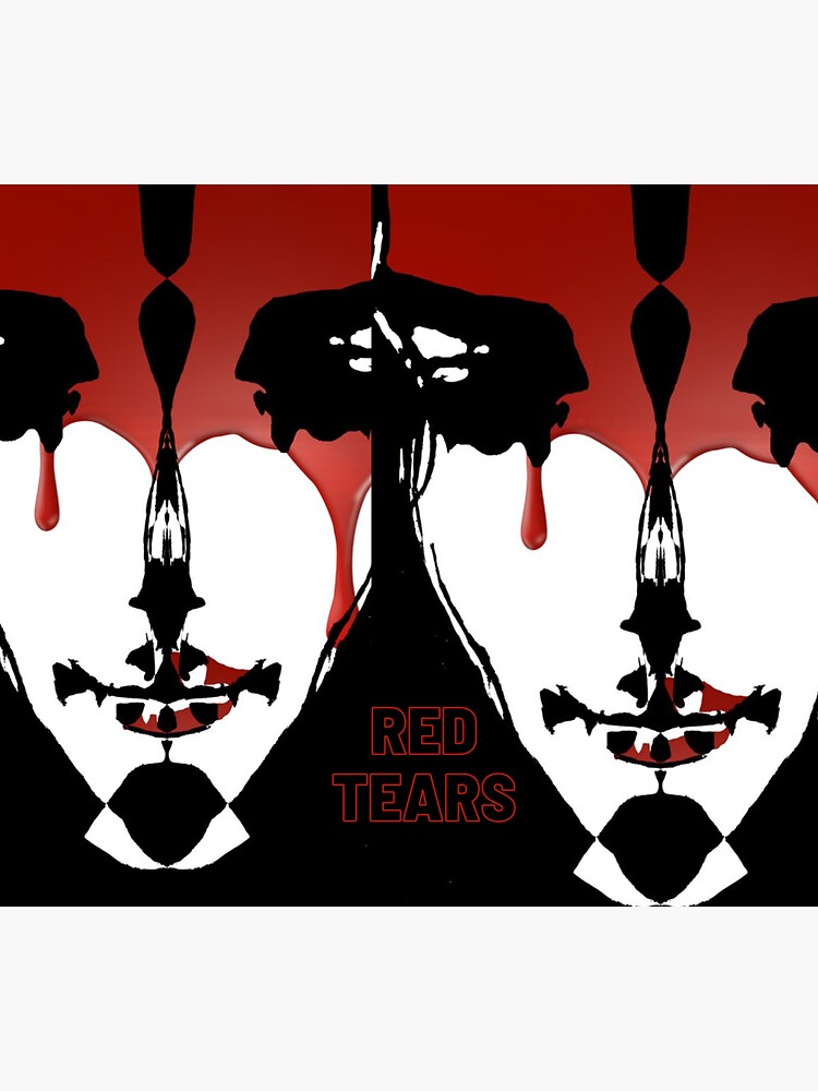"Red tears" Sticker for Sale by Ghizlana | Redbubble