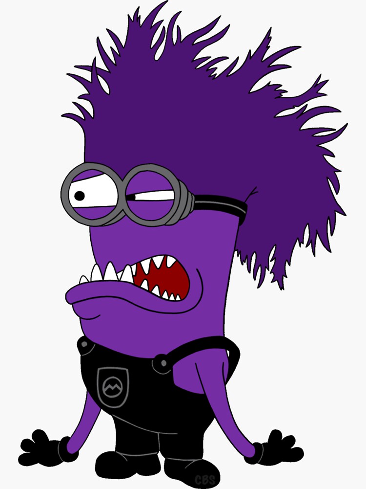 "Minion Angry" Sticker for Sale by Joanna-Asia | Redbubble