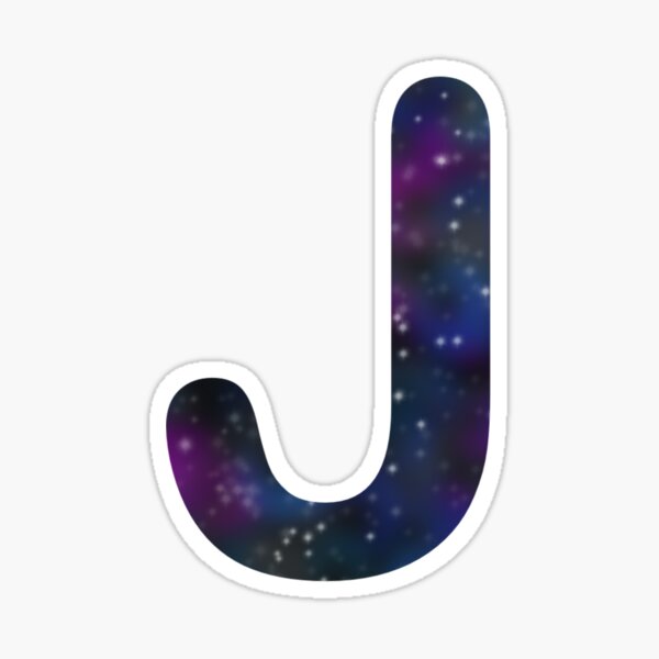 "Galaxy letter J" Sticker for Sale by Lexie-bear | Redbubble