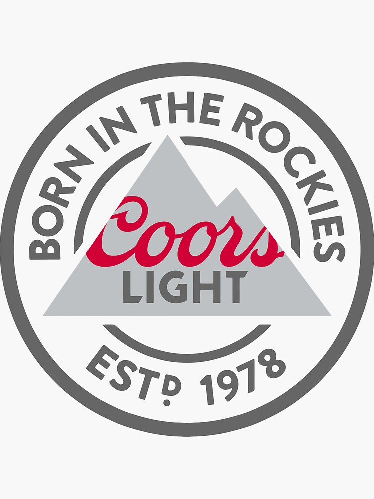 " Coors Light - Born in The Rockies Coors Beer " Sticker for Sale by ...