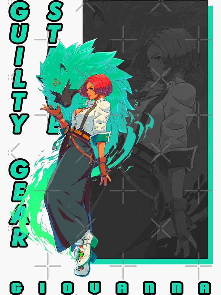 "GUILTY GEAR - GIOVANNA" Sticker for Sale by RECBLACK | Redbubble