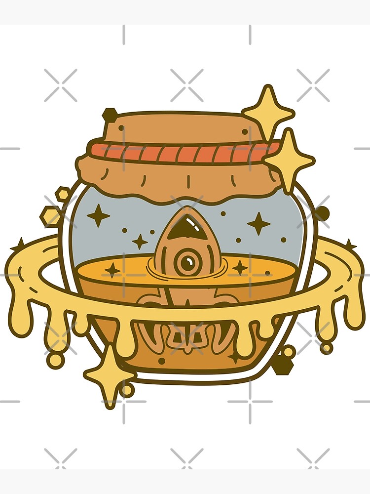 "Spaceship in The Honey - Cute Bee" Poster for Sale by HippoSynthwave ...