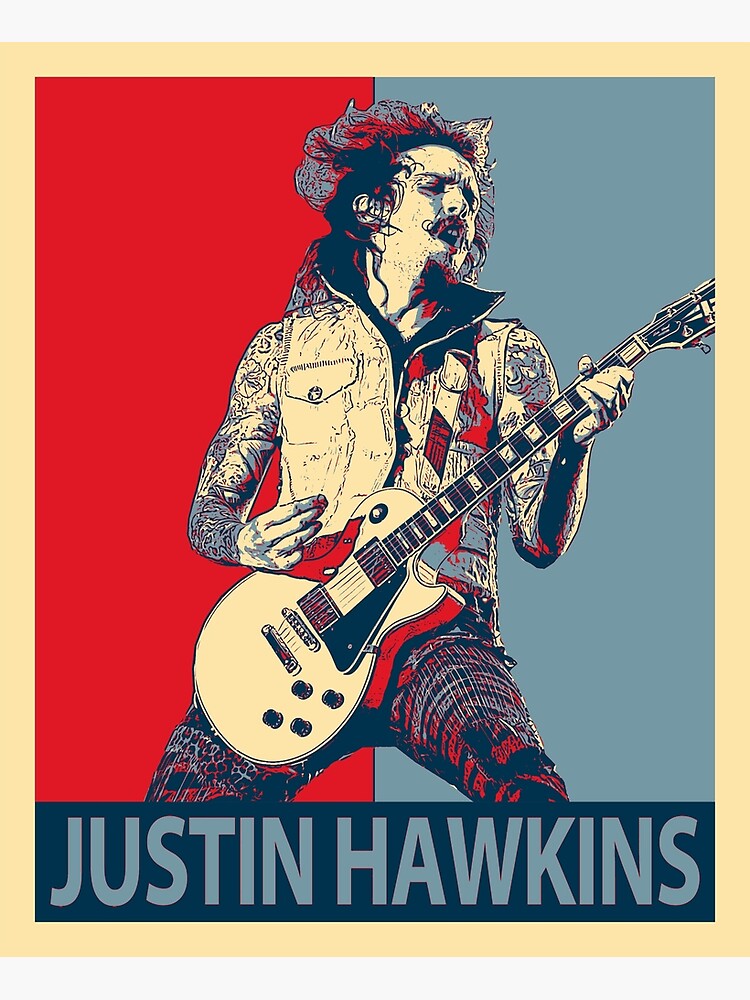 "Justin Hawkins" Poster for Sale by AureliaWright | Redbubble