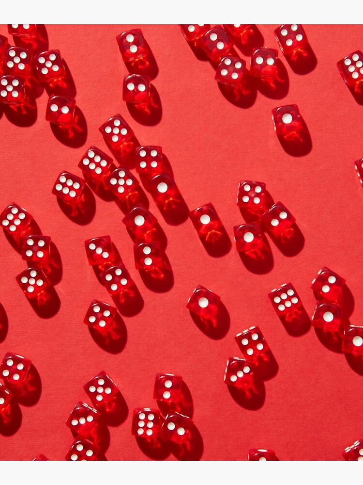 "Red Dice Decals" Poster for Sale by mahdouche08 | Redbubble