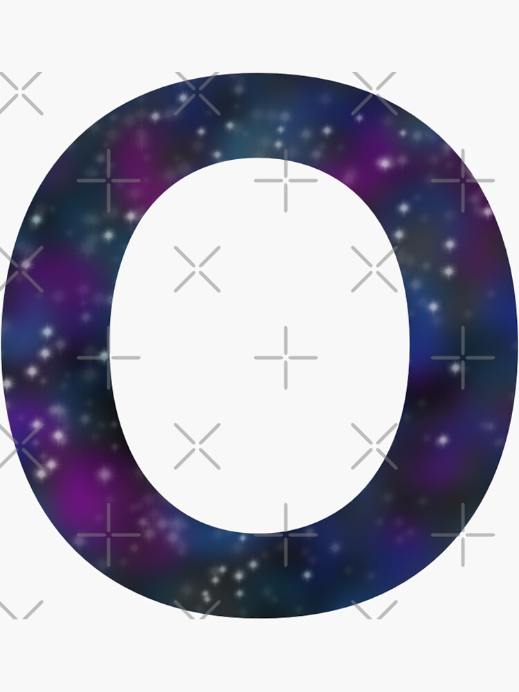 "Galaxy letter O" Sticker for Sale by Lexie-bear | Redbubble