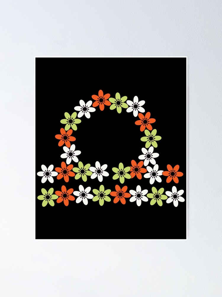"Cute Libra Zodiac Symbol" Poster for Sale by MAPELPOD | Redbubble