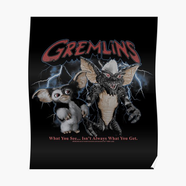 "Gremlins Lightning Storm Portrait" Poster for Sale by limpingpince-ne ...