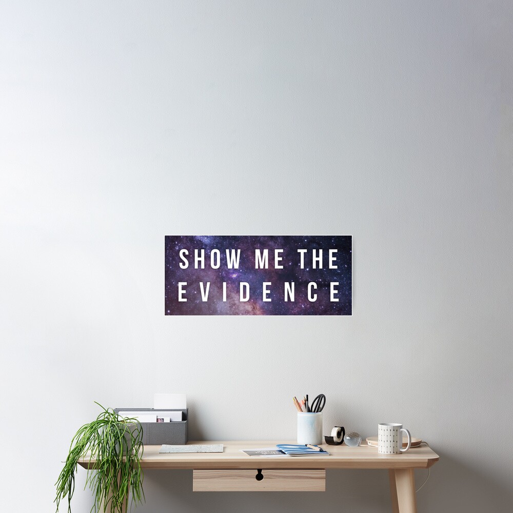 "EVIDENCE" Poster by TamasinLangton | Redbubble