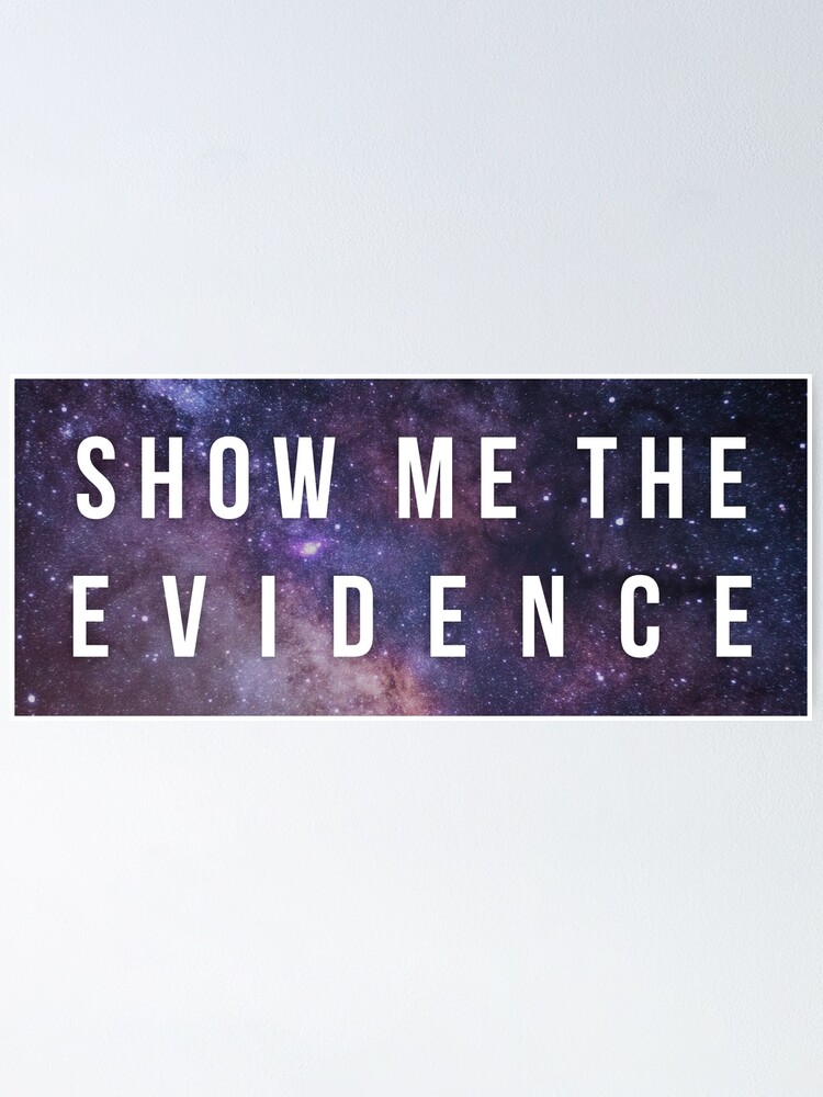 "EVIDENCE" Poster by TamasinLangton | Redbubble