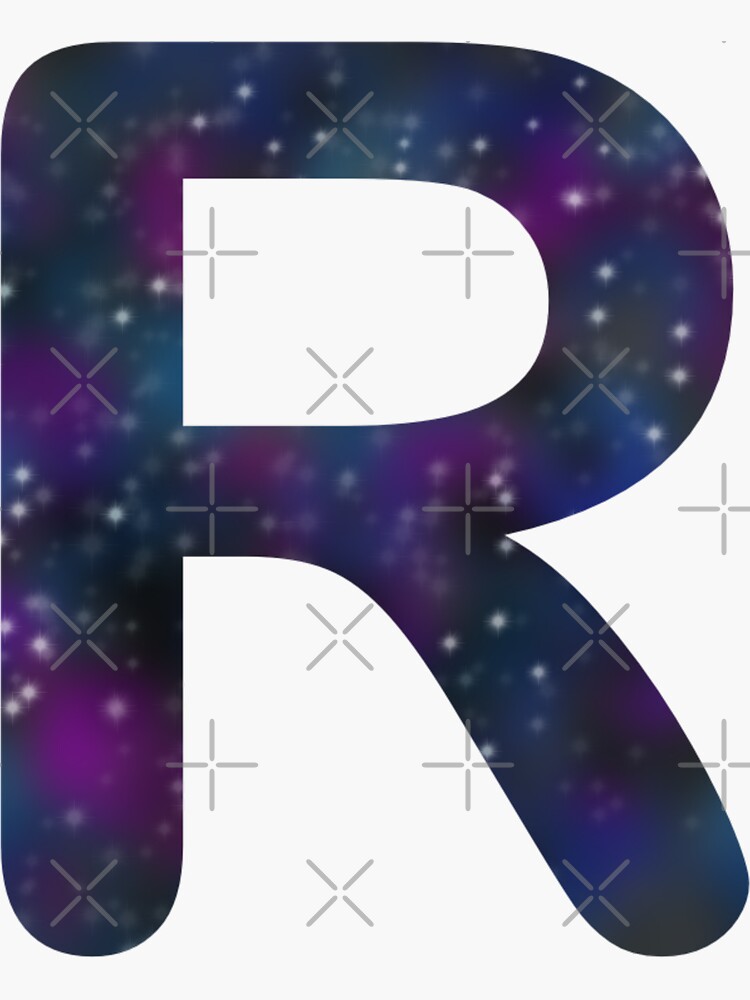 "Galaxy letter R" Sticker for Sale by Lexie-bear | Redbubble