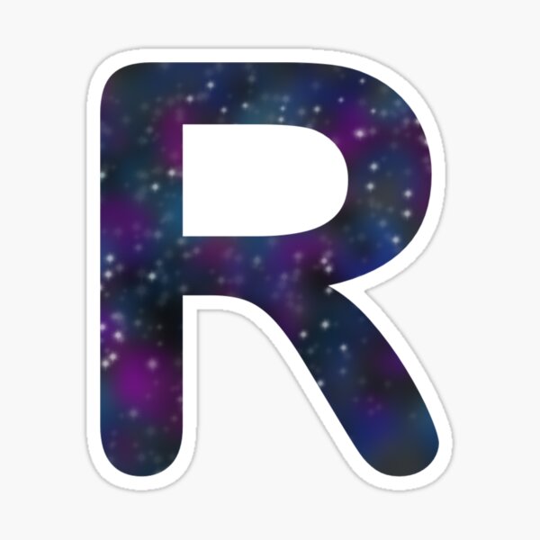 "Galaxy letter R" Sticker for Sale by Lexie-bear | Redbubble