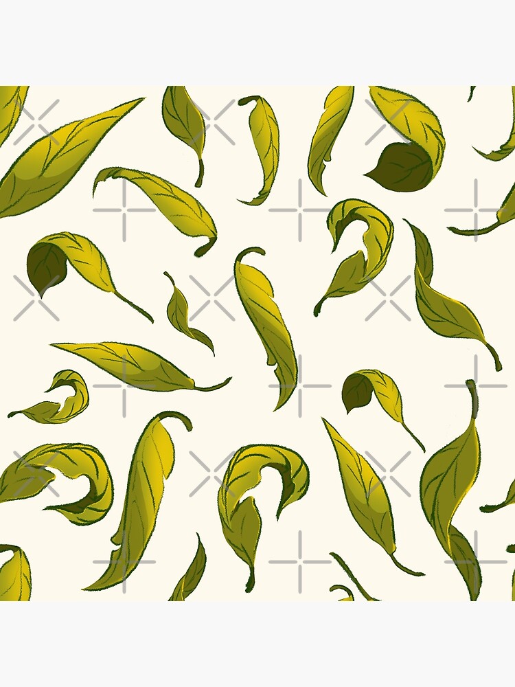 "yellow green leaf falling off tree" Poster for Sale by euise | Redbubble