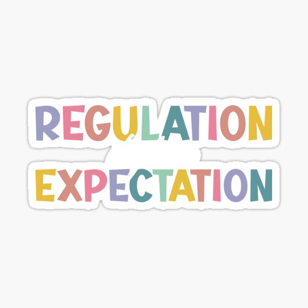 "Regulation Before Expectation Autism Social Work Acceptance " Sticker ...