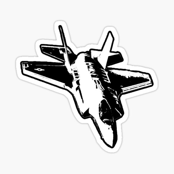 "Fighter Jet" Sticker for Sale by devinswy | Redbubble