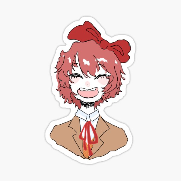 "Sayori ddlc " Sticker for Sale by Ghostiipuff | Redbubble