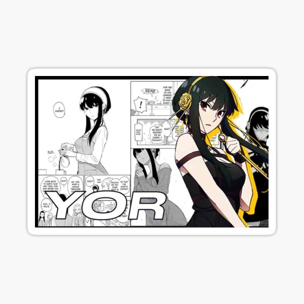 "Spy x family comic yor" Sticker for Sale by AKR-Hobby | Redbubble