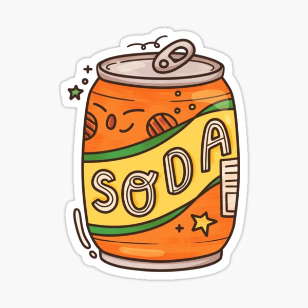 "Soda Drink" Sticker for Sale by ArtbyChristie | Redbubble