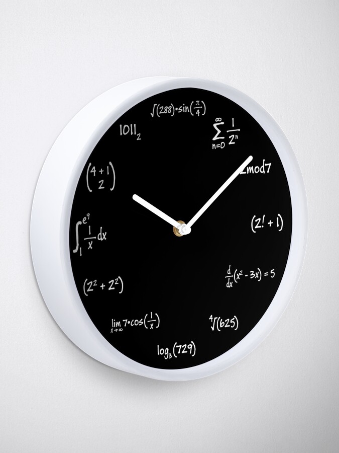 "Nerd Clock" Clock for Sale by ruland | Redbubble