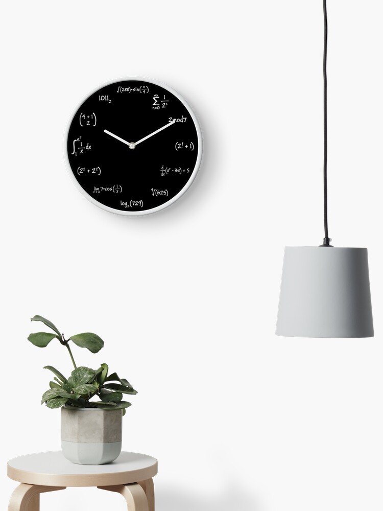 "Nerd Clock" Clock for Sale by ruland | Redbubble