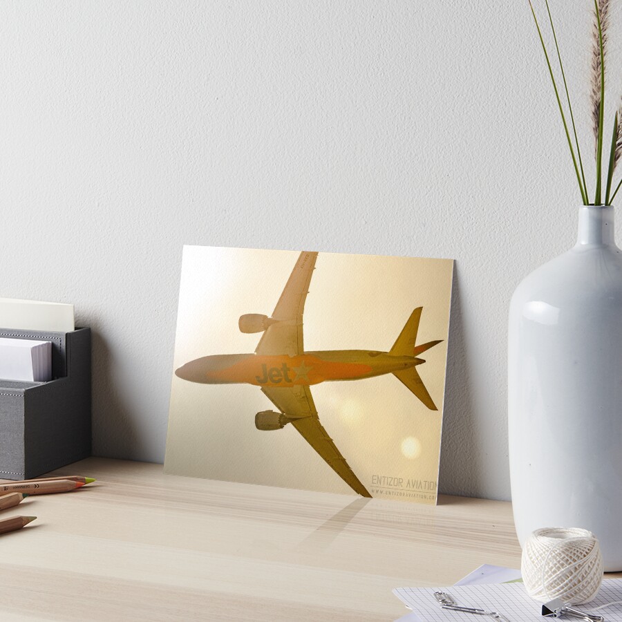 "Jetstar Australia Boeing 787" Art Board Print by entizor | Redbubble