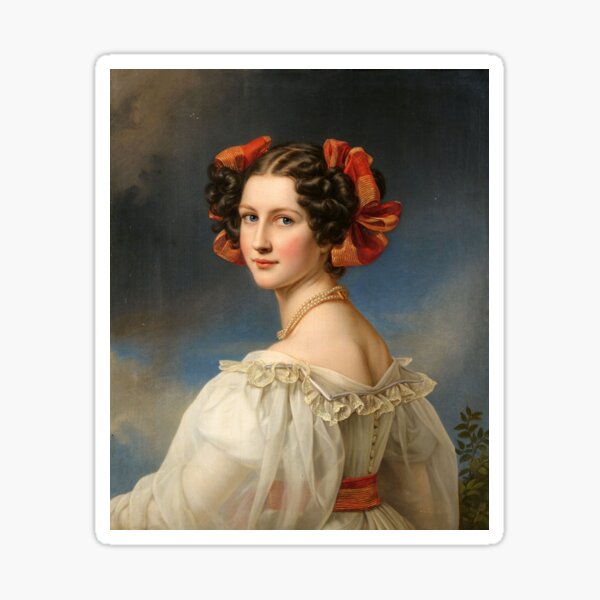 "Auguste Strobl (1827) - Joseph Karl Stieler" Sticker for Sale by ...