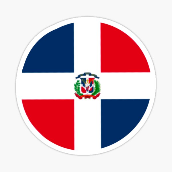 "the dominican flag" Sticker for Sale by ArteDominicana | Redbubble