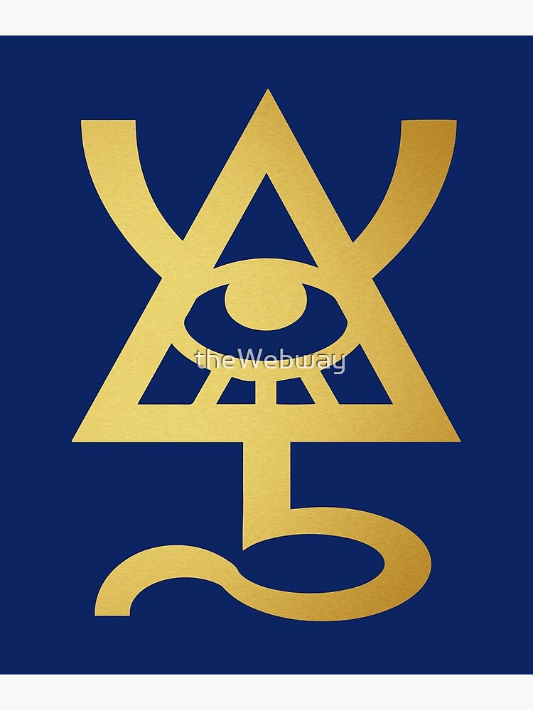 "Golden Eldar Spirit Seer Rune " Poster for Sale by theWebway | Redbubble