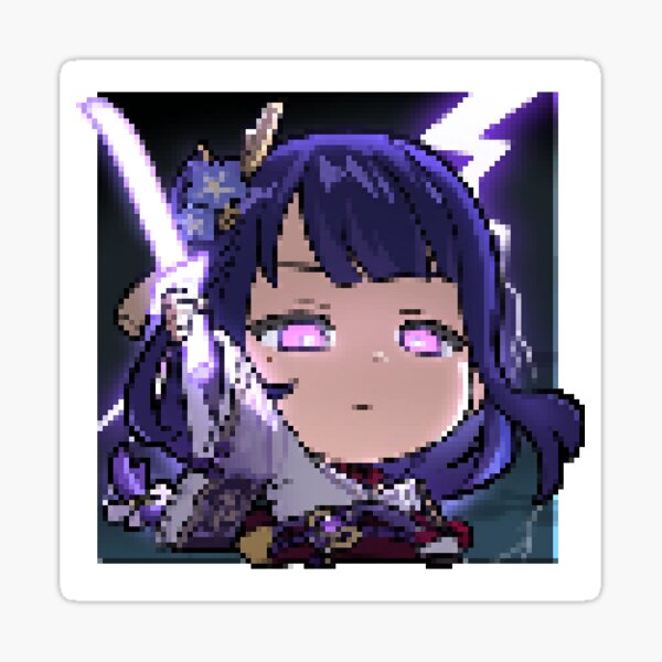 "Genshin Impact - Raiden Battle Emote" Sticker for Sale by M S | Redbubble