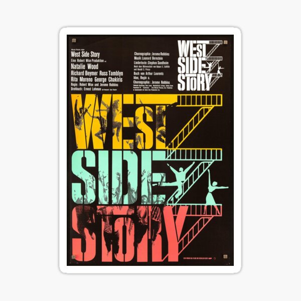 "Musical Story West Side" Sticker for Sale by whitepatsyl | Redbubble