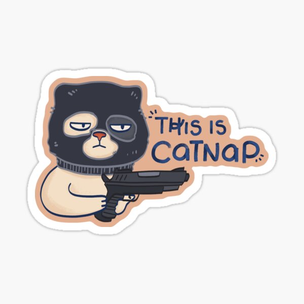 "Cat Burglar" Sticker for Sale by ArtbyChristie | Redbubble