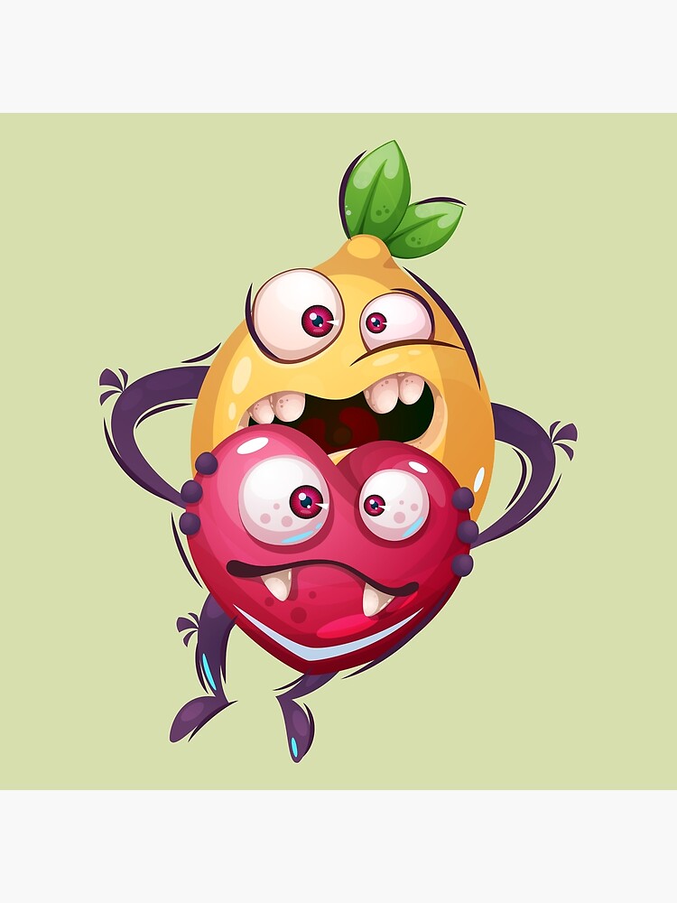 Lámina fotográfica «Crazy Lemon, lindo dibujo infantil de dibujos ...