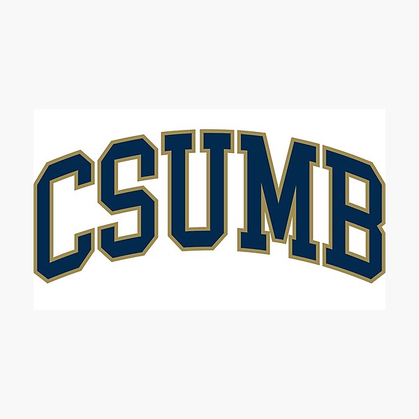 "csumb - college font curved" Photographic Print for Sale by ...