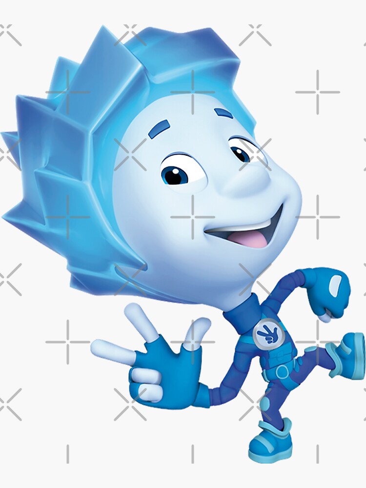 "the fixies cartoon " Sticker for Sale by DALD | Redbubble