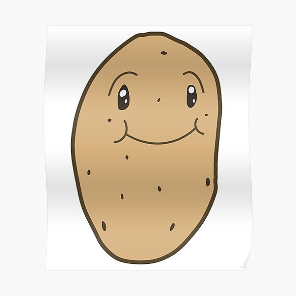 "Cute spud potato" Poster for Sale by OssmZZ | Redbubble