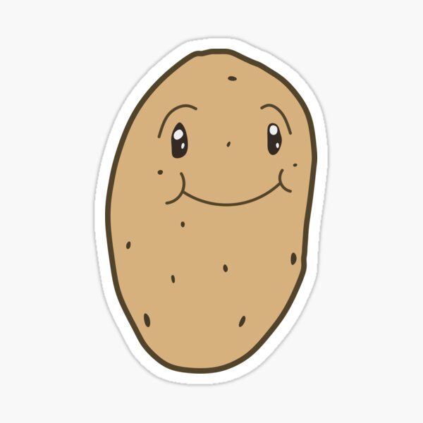 "Cute spud potato" Sticker for Sale by OssmZZ | Redbubble
