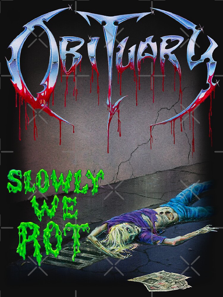 "Slowly We Rot by Obituary - Classic Old School Death Metal" T-shirt ...