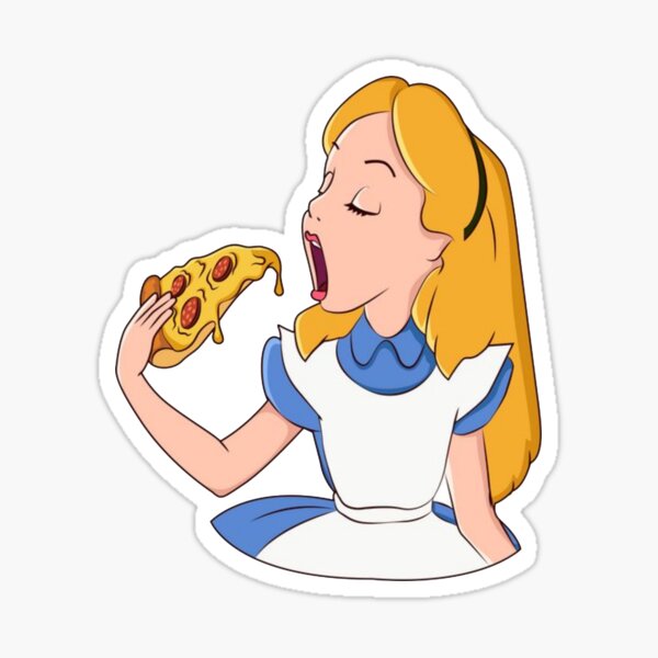 "pizza time" Sticker for Sale by vinike2200 | Redbubble
