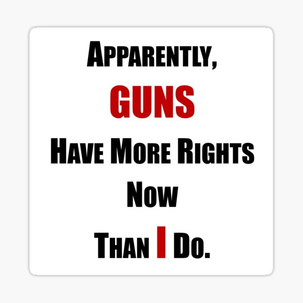"Womens Rights vs Gun Rights" Sticker for Sale by diandlildog | Redbubble