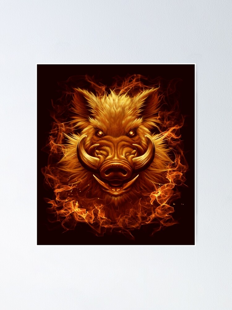"Pig Burning" Poster for Sale by Art-Store-Anime | Redbubble