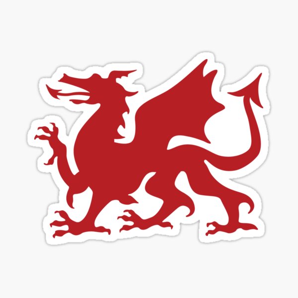 "Welsh Dragon" Sticker for Sale by JoniandCo | Redbubble